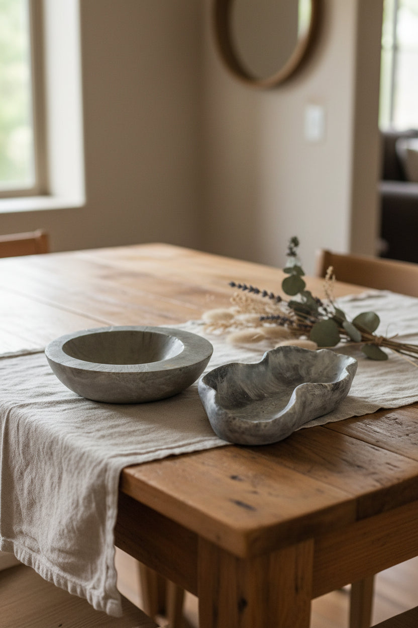 Cement Round & Curve Candles – The Lion Mill